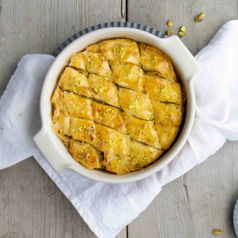 Baklava van filodeeg en pistache - Eatertainment