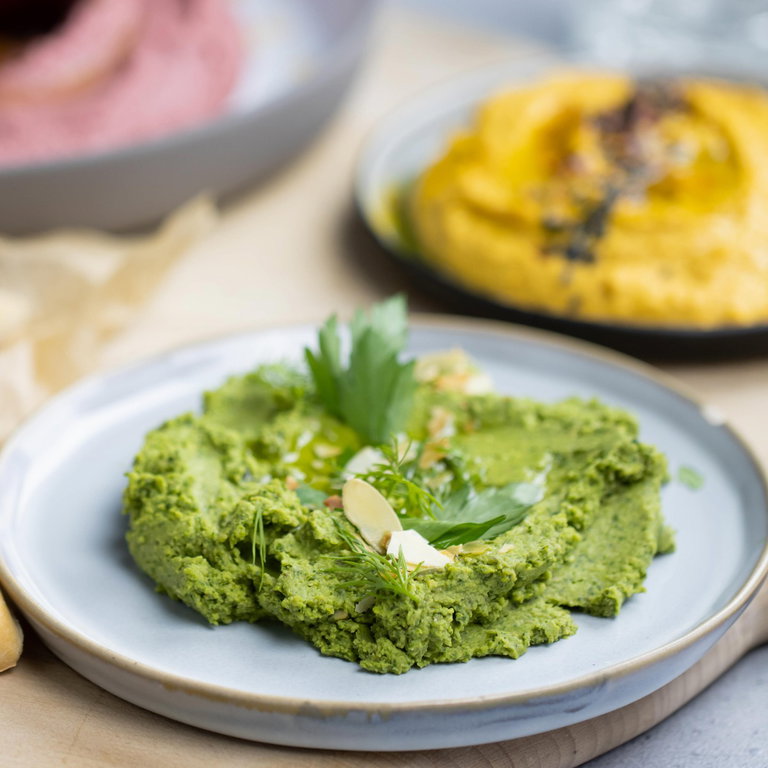 Rode bieten hummus - Eatertainment