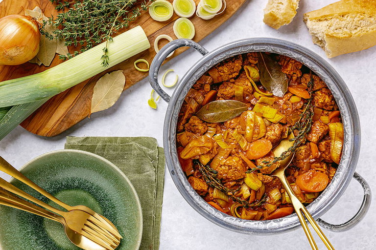 Vegan stoofpotje van tempeh - Eatertainment