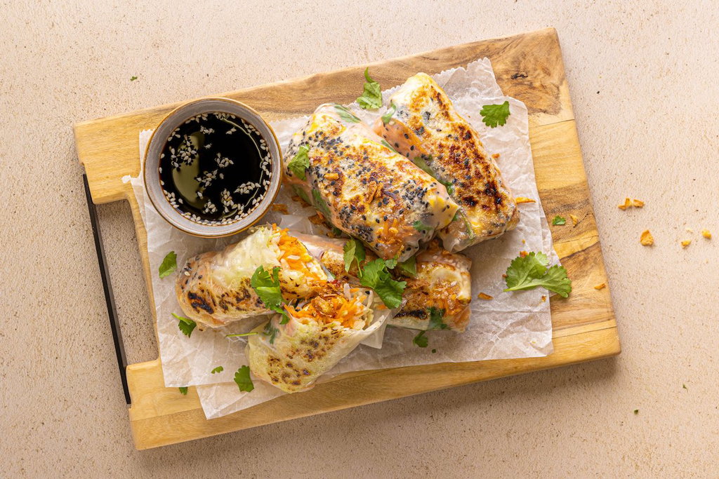 Crispy springrolls uit de pan - Eatertainment