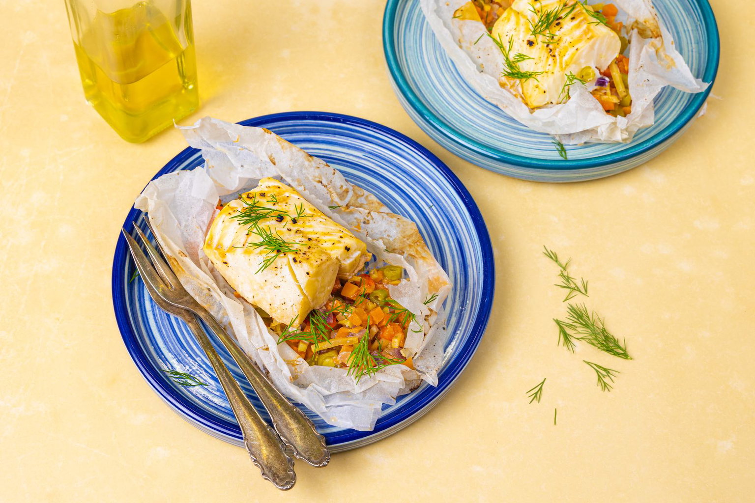 Papillote met groenten en witvis - Eatertainment