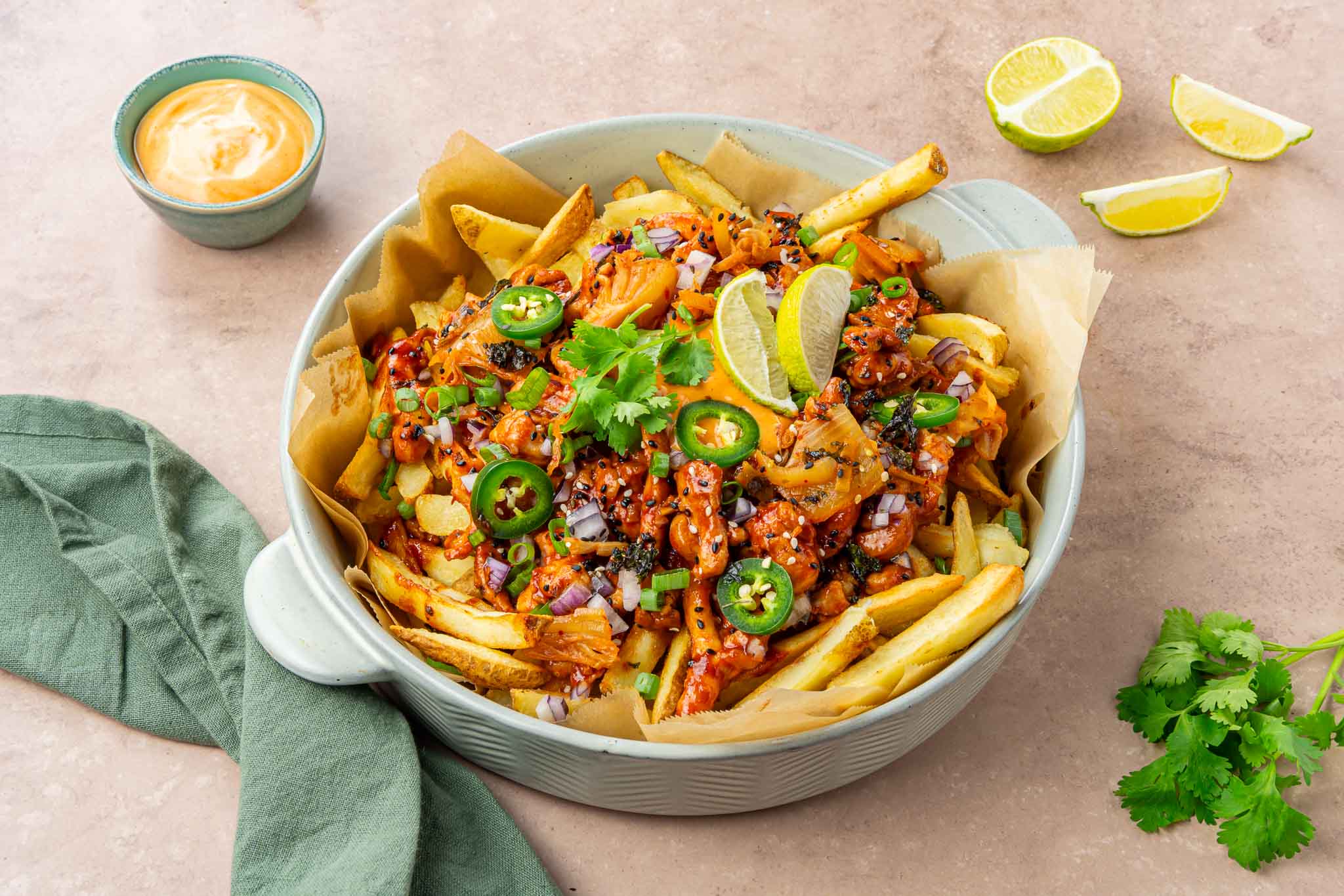 Koreaanse loaded fries - Eatertainment